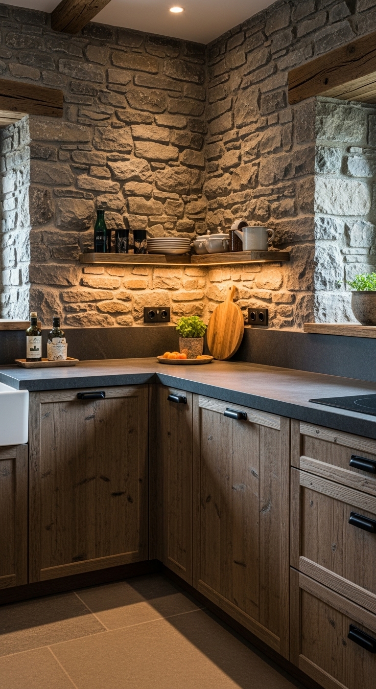 10 Dark Rustic Kitchen Ideas - Binet DIY