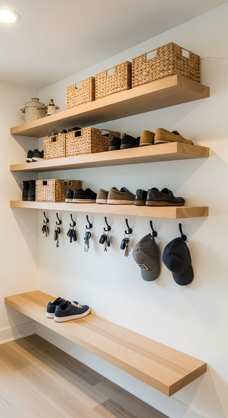 10 Entry Way Shoe Storage Ideas - Binet DIY