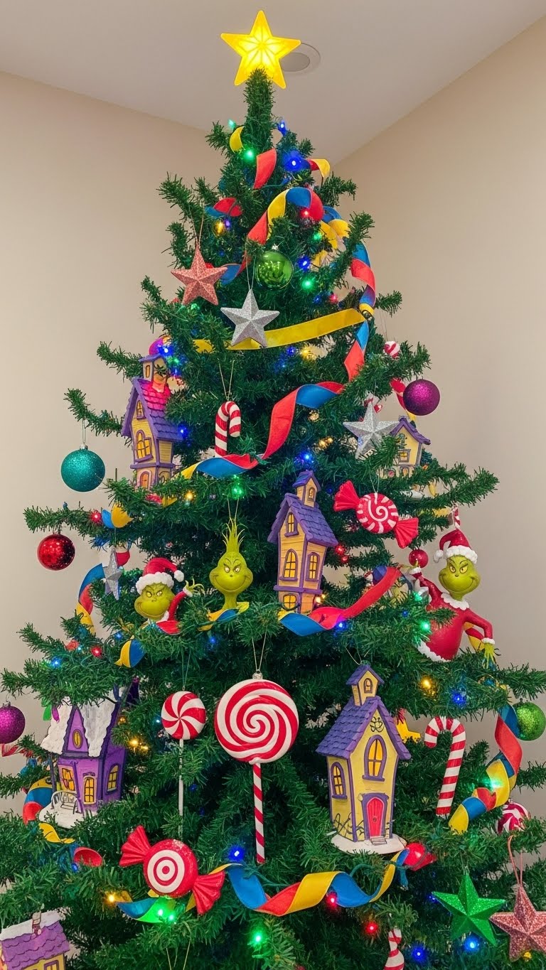 10 Grinch Christmas Tree Ideas - Binet DIY