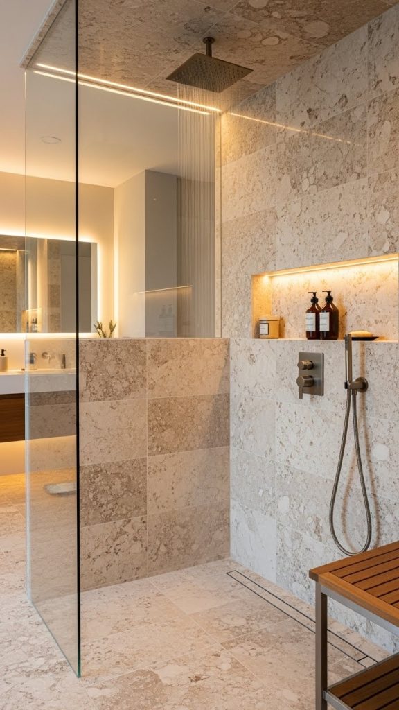 10 Walk-In Shower Tile Ideas - Binet DIY