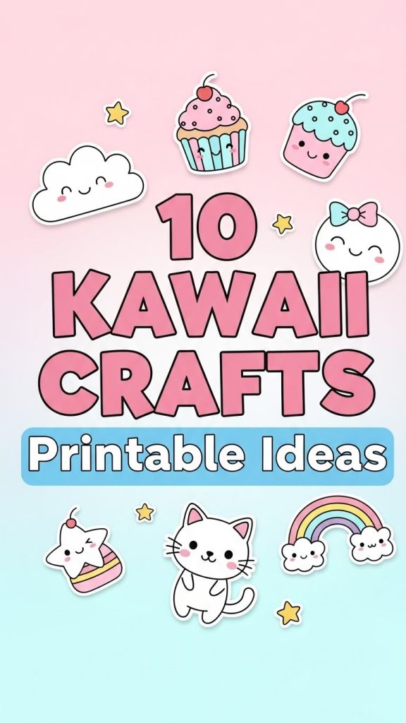 10 Kawaii Crafts Printable Ideas - Binet DIY